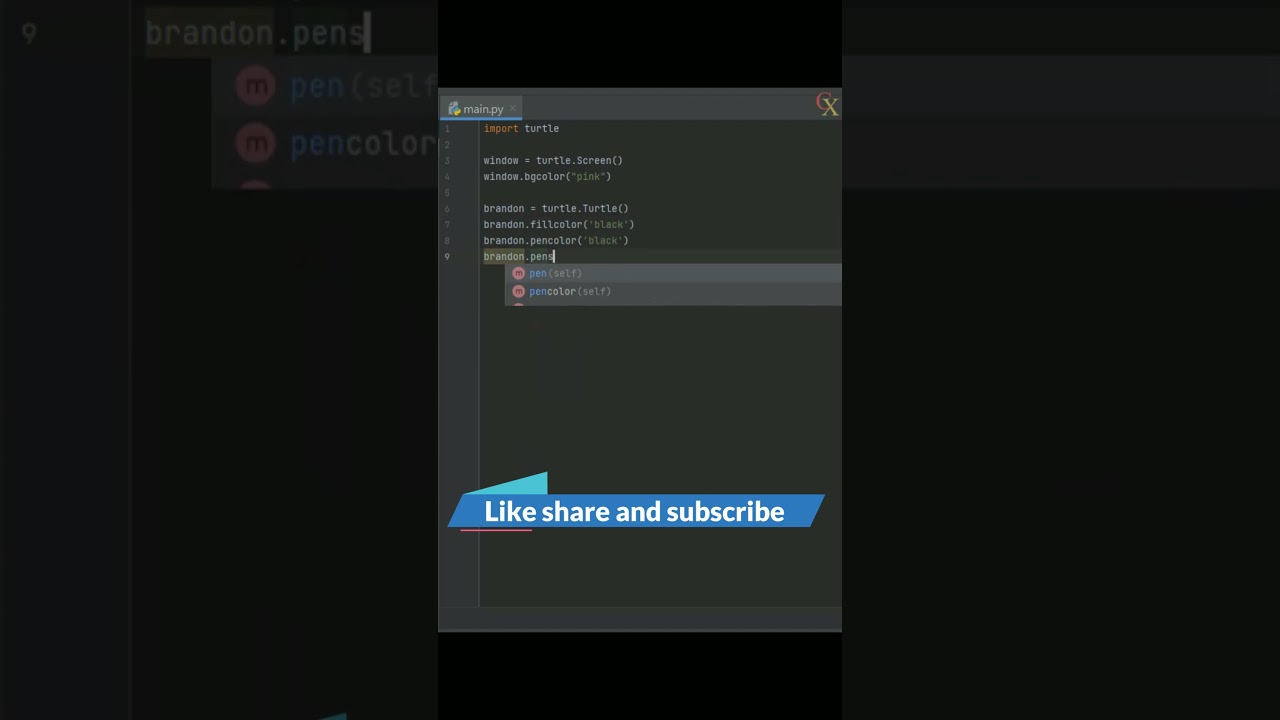 How to draw a shape in python using turtle? #shorts #python #turtle #coding #fun #learn