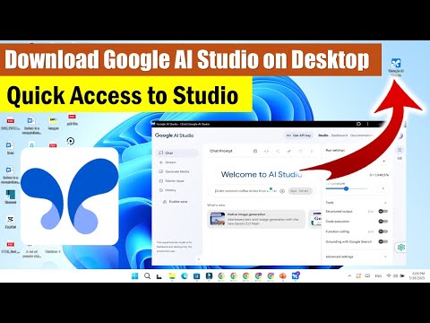 Google AI Studio for Windows PC | How to Install Google Gemini AI Studio App on Desktop