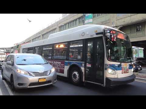 MTA Bus #7467 on the Q39/Q100 LTD & #4507 on the Q102 to Astoria at LIC