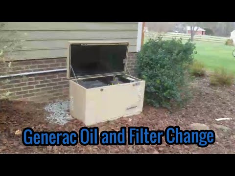 Generac Guardian Generator - Oil, Filter and Air Filter Change