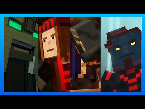 Minecraft Story Mode Season 2 All Boss Fights Admin, Petra, Flame Golem