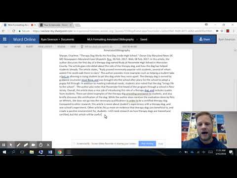 MLA Formatting Annotated Bibliography Google Docs
