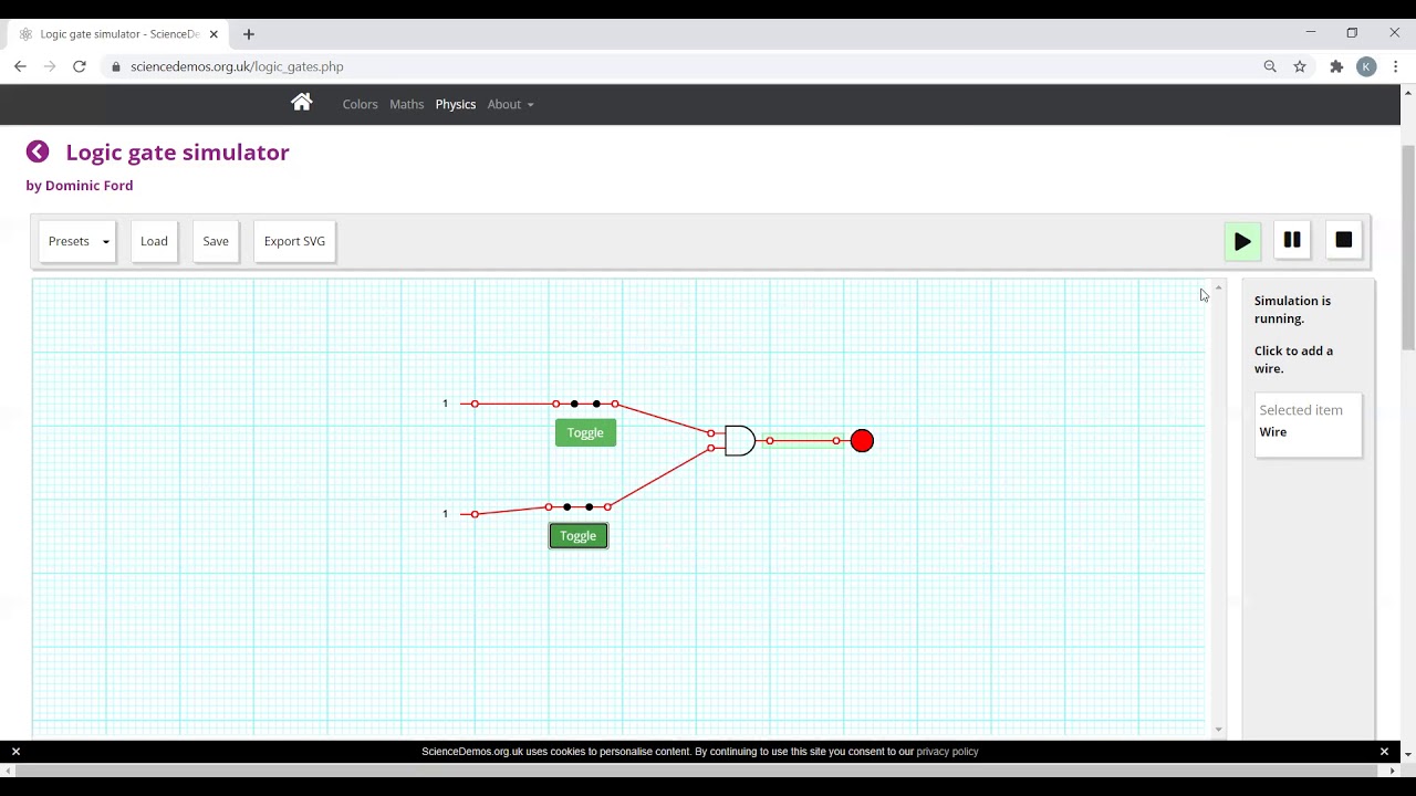 Using Logic Gate Simulator for Digital Electronics