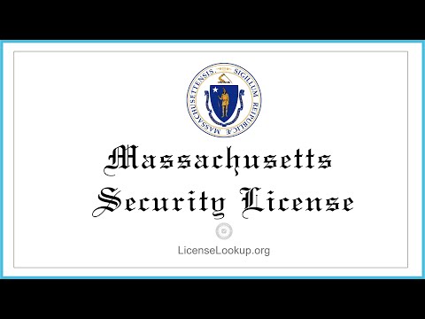 Massachusetts Security License - What You need to get started #license #Massachusetts