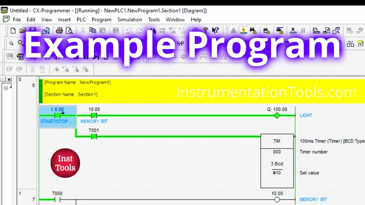 Example Program OMRON PLC