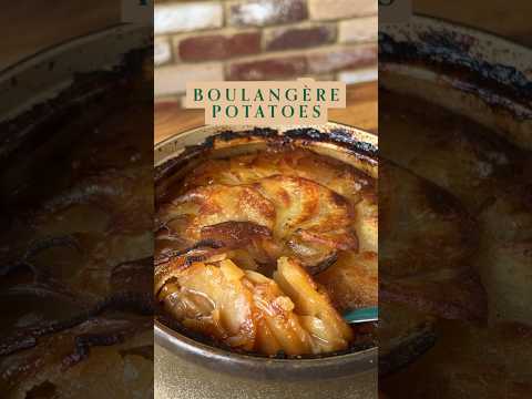Boulangere potatoes | CRISP TOP x SOFT CENTRE #classicfrench #recipe #classiccuisine #cooking