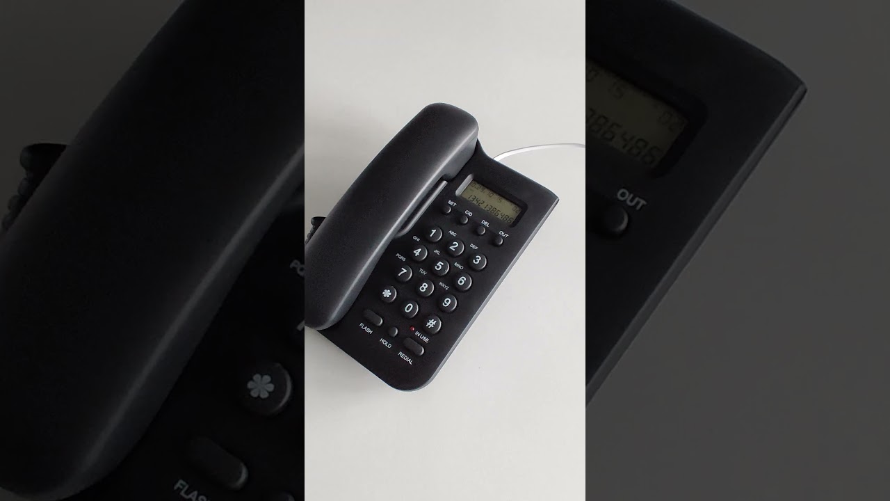 Cheap simple basic corded telephone ECG-400 with Caller ID Ringer Volume Switch