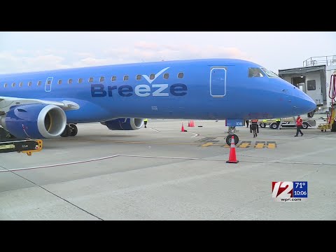 Breeze Airways inaugural flight takes off from TF Green