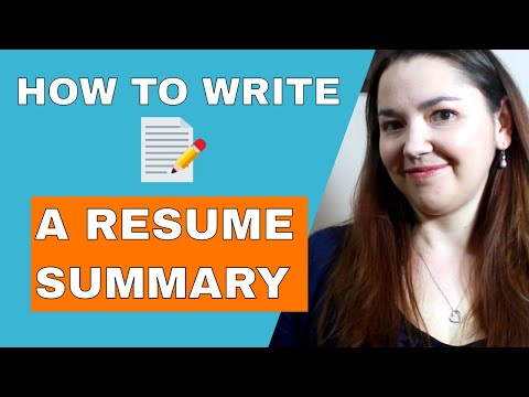 How to Write A Resume Summary Statement | Resume Summary Examples