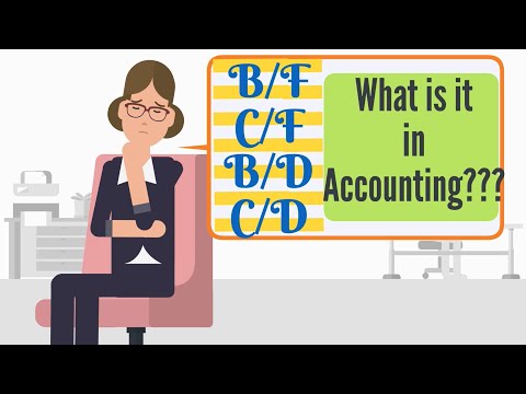 B/F, C/F, B/D, C/D What is it in accounting????? (Explained in simple animation - Hindi)