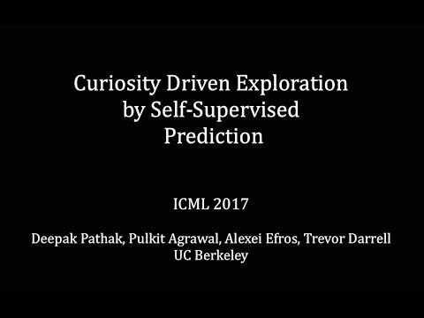 Curiosity-driven Exploration by Self-supervised Prediction