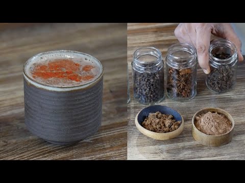 Spiced Hot Chocolate with Cacao Powder Recipe (7 Spices Mix)