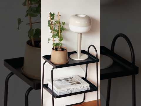 this $39 side table from IKEA is so easy to style and looks so good! such a great find! 🤩 #ikea