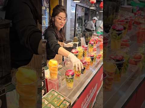 Korean Fresh Fruit Juice - Korean Street Food