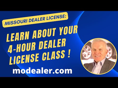 Missouri Dealer License Training-Dealer License Classes Approved by Missouri Department of Revenue