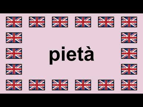 Pronounce PIETÀ in English 🇬🇧