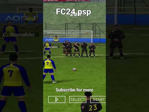 FC24 PSP CRISTIANO RONALDO ROCKET π SHOOT FREEKICK #easportsfifa #FC24 #release #cr7shorts #viral