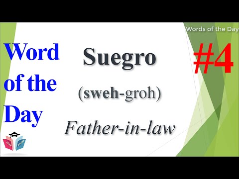 Spanish Word of the Day ★ Father-in-law ★ Spanish Words ★ Learn Spanish For Beginner
