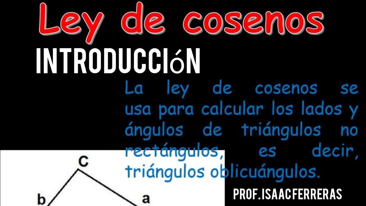 INTRODUCCIÓN LEY DEL COSENO. Parte 1