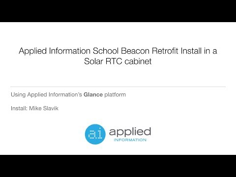 Applied Information Solar School Beacon Retrofit Install