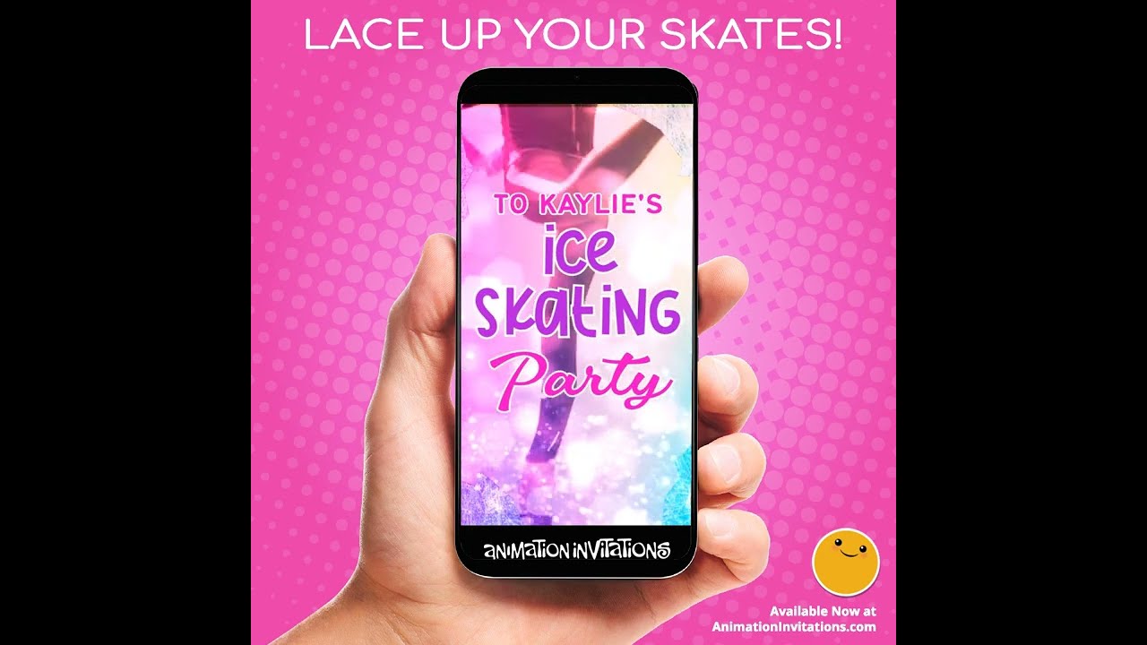 Ice Skating Party - Awesome Video Invitation!