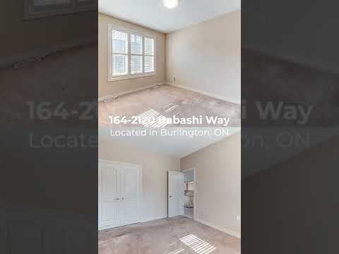 164 2120 Itabashi Way, Burlington, ON (Listed with George Morrison)