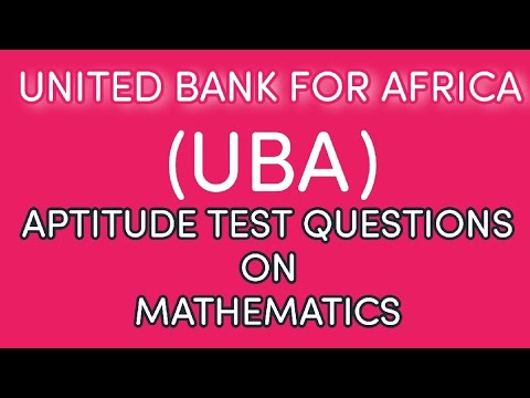 UBA Aptitude Test Part1