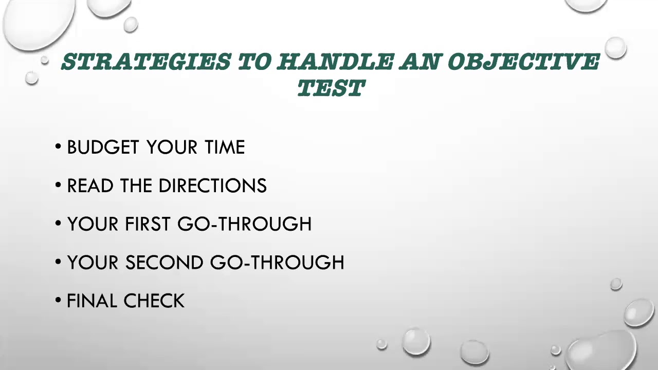 Final Exam Prep: Test Taking and Self-Testing Strategies