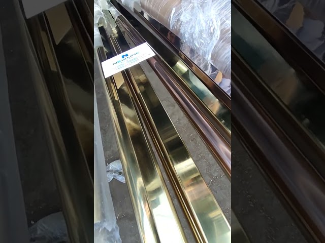 NL Stainless Steel Gold Pipe - Gold Coated Ss Pipes Trader - Wholesaler ...