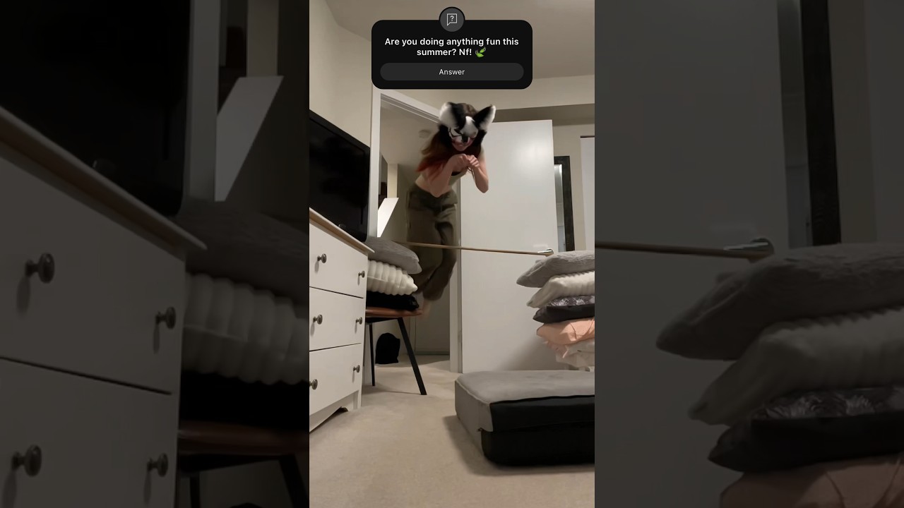 That jump was 107 cm tall! #antizoo #furry #quadrobics #fursuit #theriangear #dragonart #otherkin