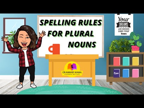 Spelling rules for PLURAL NOUNS / Sustantivos plurales