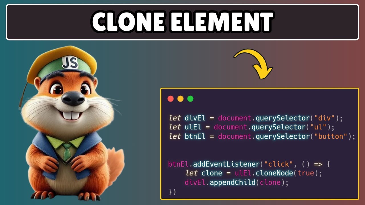 How to Clone an Element in Javascript