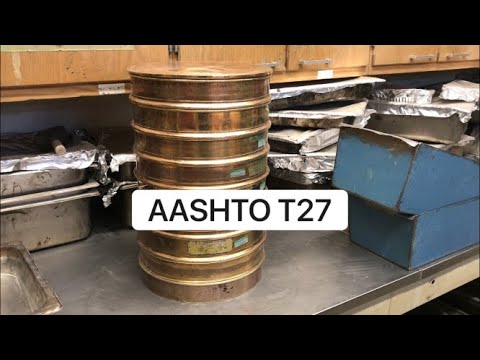 AASHTO T27 - Sieve analysis of coarse and fine aggregates