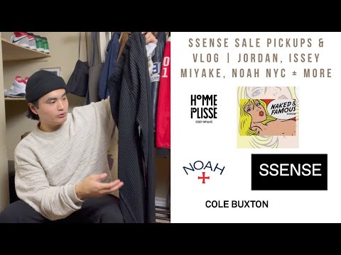 SSENSE SALE PICKUPS & VLOG | Jordan, Issey Miyake, Cole Buxton, Noah NYC + More