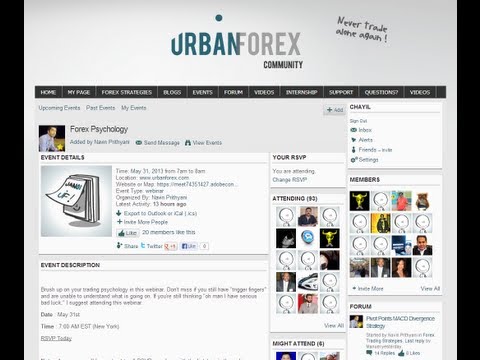 Forex Psychology Webinar by Navin Prithyani of Urban Forex