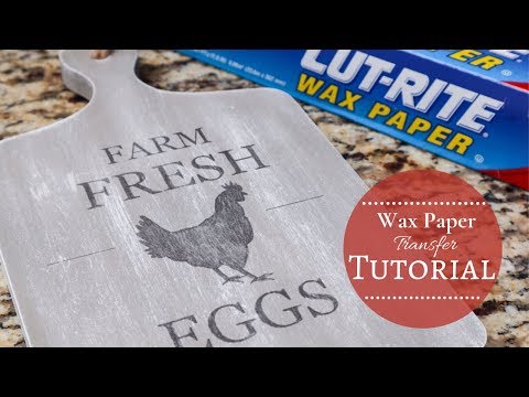 HOW TO TRANSFER WORDS AND IMAGES TO WOOD | WAX PAPER TRANSFER TUTORIAL