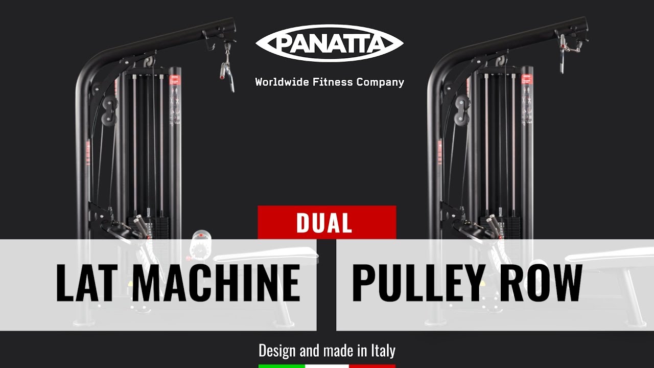 Dual lat machine | pulley row - Panatta Sport