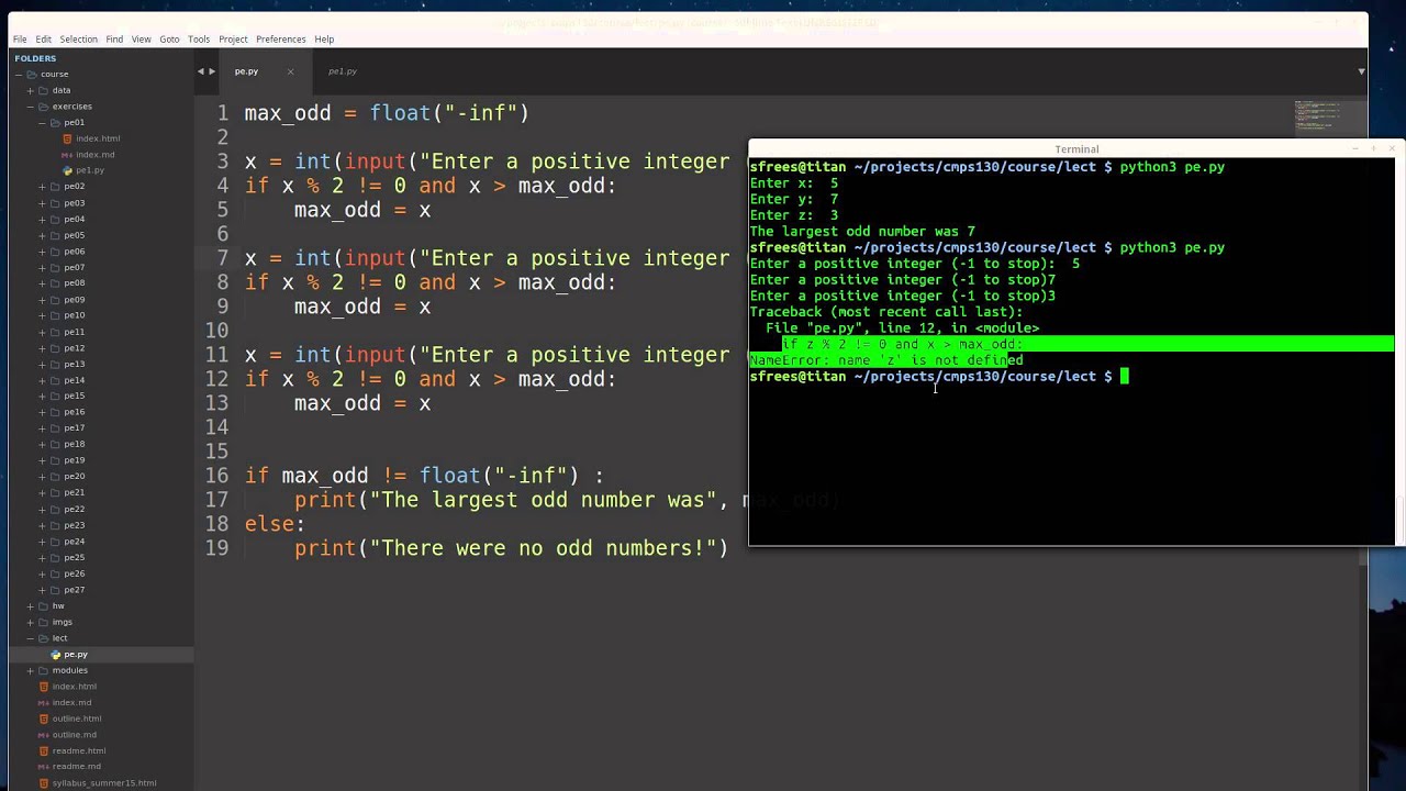 Python Programming Exercise 05