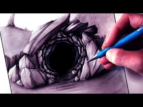 How to Draw A Cave Step by Step – I'm Youtuber – Follow my videos to ...