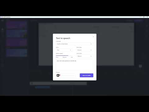 Add Speech to Text Voice Over on Video using Microsoft Clipchamp