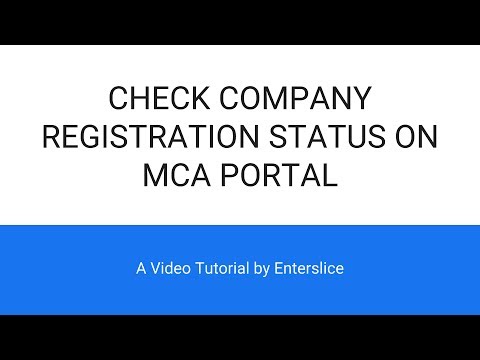 How to Check Company registration status? Tutorial | Enterslice