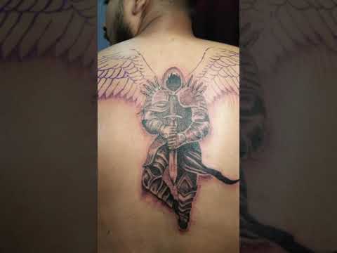 #BigTattoos Guardian Angel Warrior Tattoo