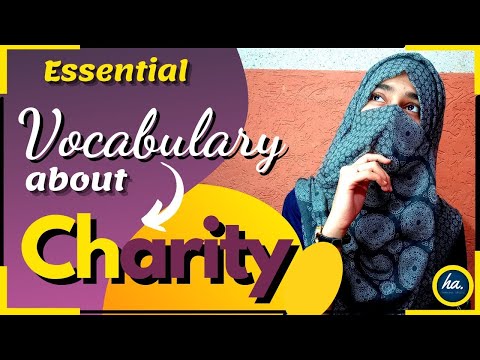 ESSENTIAL WORDS OF VOCABULARY ABOUT CHARITY || Improve Vocabulary || H.A Learning Studio