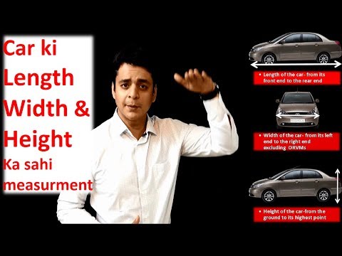 Length,width,height गाड़ी के मेज़रमेंट:Automobile training in Hindi: Twizards Automobile