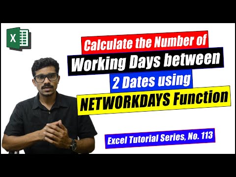 Calculate the number of working days between two dates in Excel - NetworkDays function