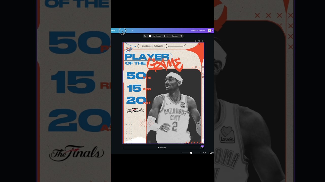 The fastest way to make sports graphics! #canva #nba #graphics