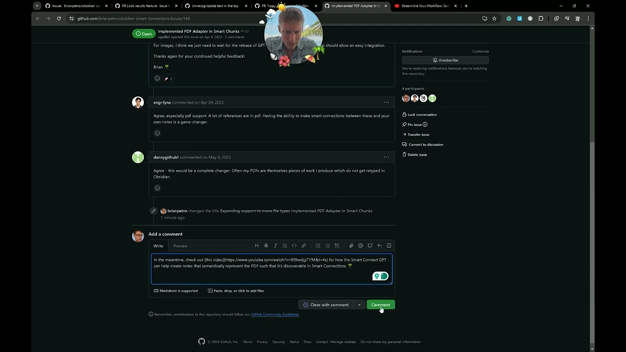 Resolving Key GitHub Issues and Enhancing Smart Connections Plugin