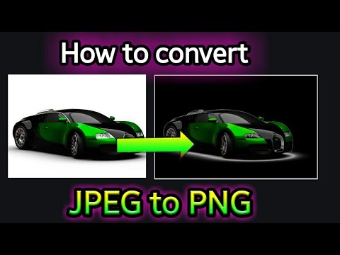 How to covert jpeg image to png(transparent background).|| few minuts tuturial.