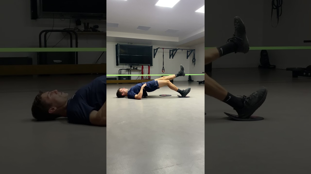 Hamstring Strength - Hamstring Sliders - Unilateral Eccentric