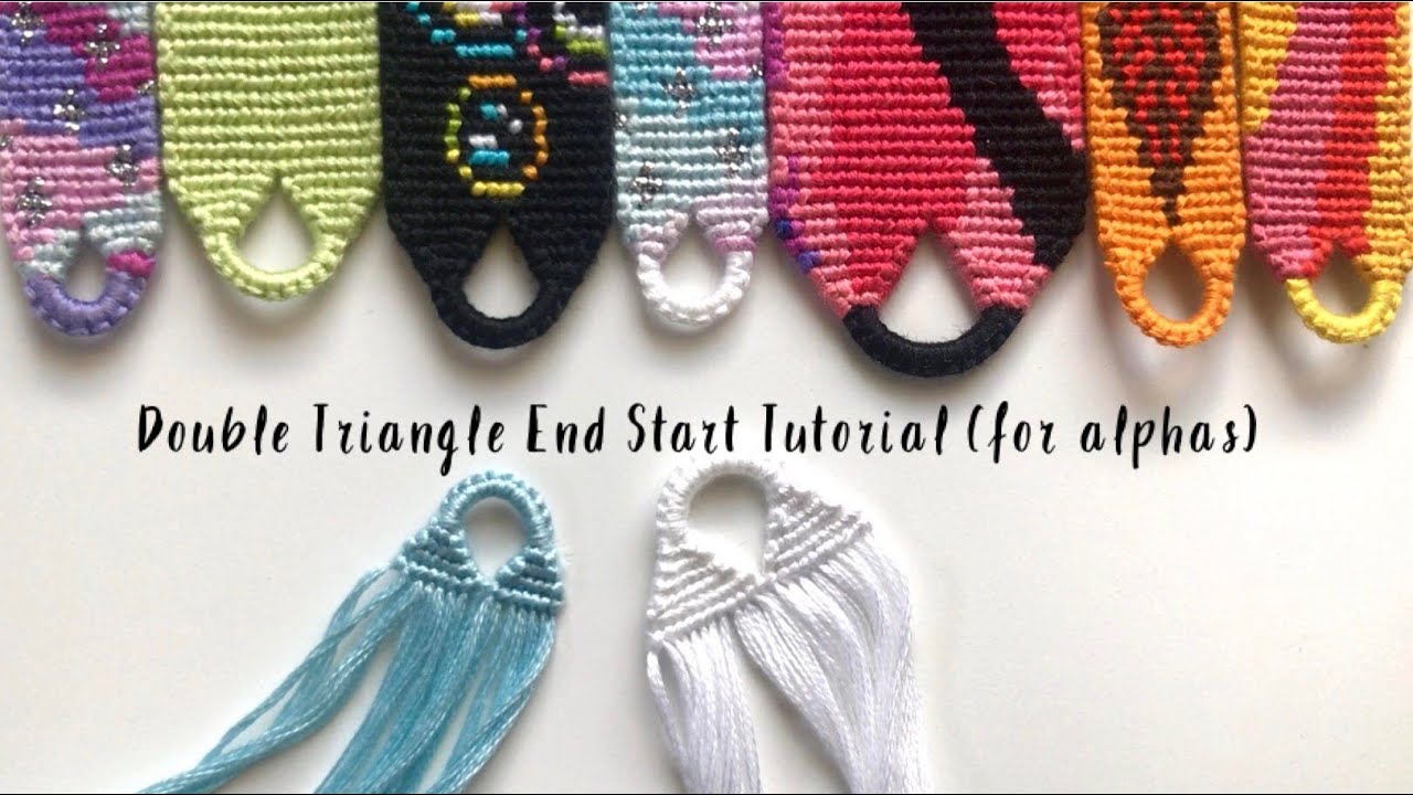 Double Triangle End Start Tutorial for Alpha Bracelets (Friendship Bracelet Tutorial)